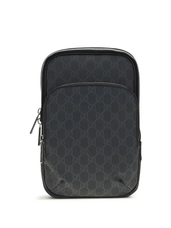 Gucci Gg Supreme Shoulder Bag - Black