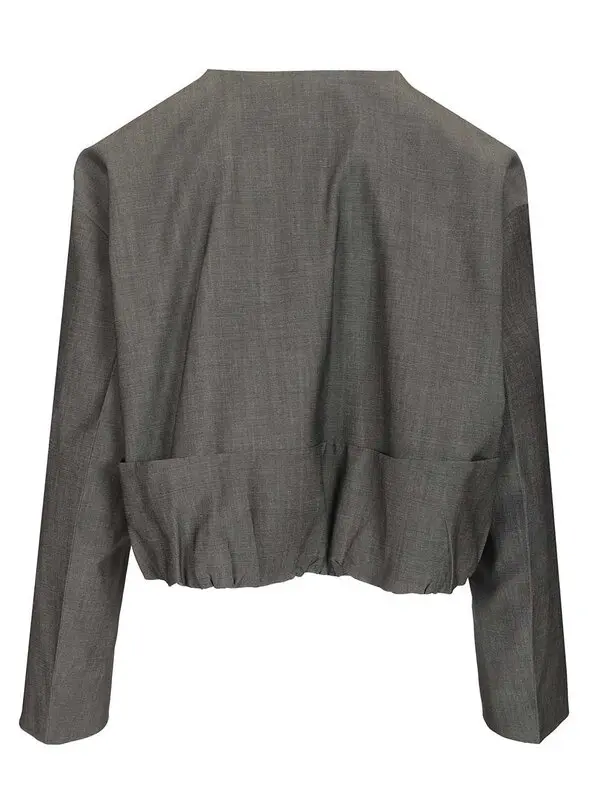 Fendi Mohair Fabric Cropped Jacket