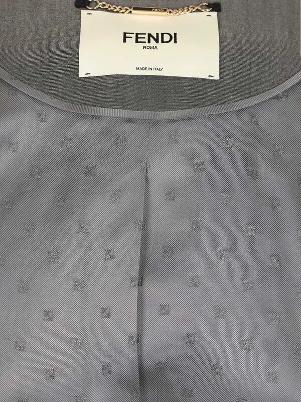 Fendi Mohair Fabric Cropped Jacket