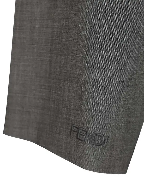 Fendi Mohair Fabric Cropped Jacket