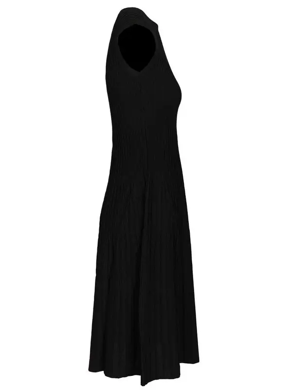 Max Mara Sleeveless Viscose Crêpe Yarn Dress