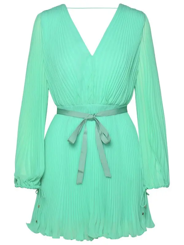 Max Mara Visita Polyester Dress - Green