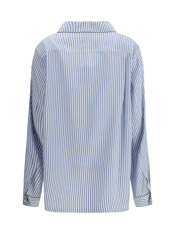 TOM FORD Striped Silk Button-up Shirt - Multicolor