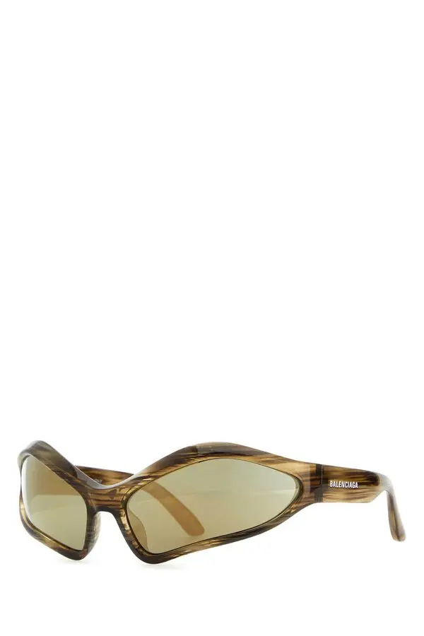 Balenciaga Acetate Fennec Oval Sunglasses - Multicolor