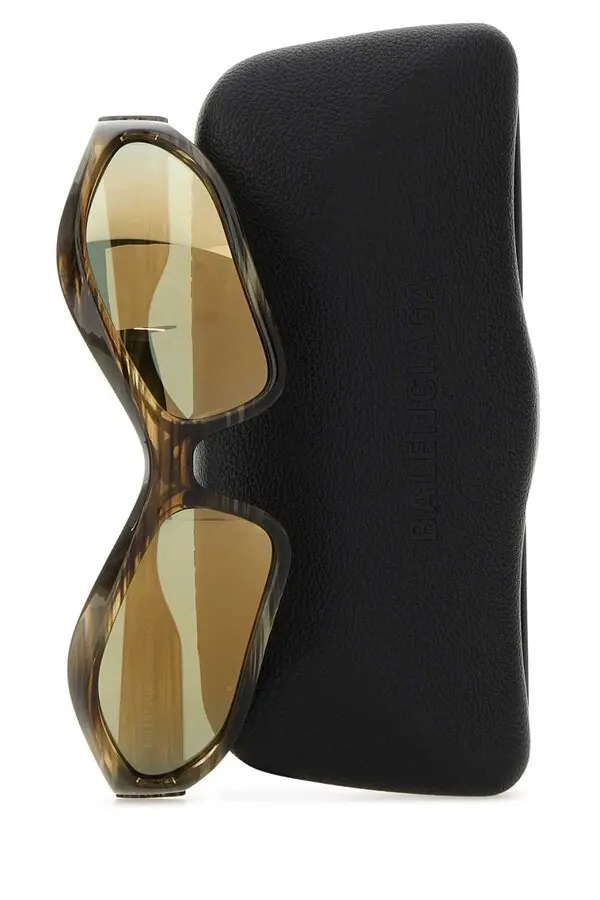 Balenciaga Acetate Fennec Oval Sunglasses