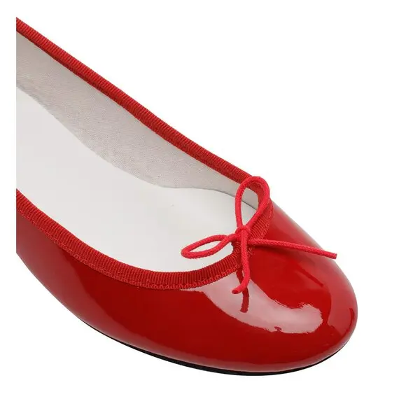 Repetto Camille Patent Leather Ballet Pumps - Red