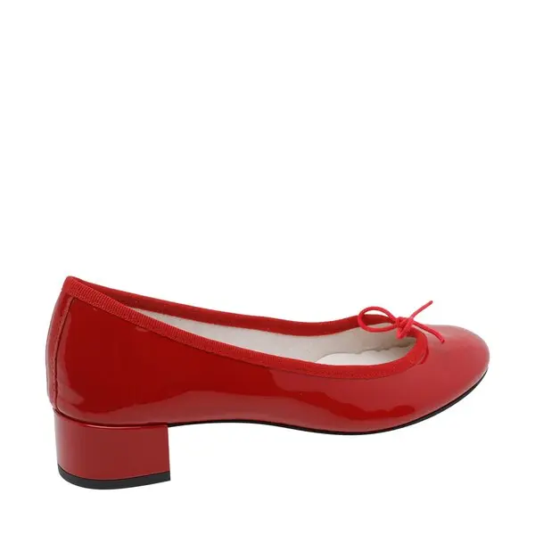 Repetto Camille Patent Leather Ballet Pumps - Red