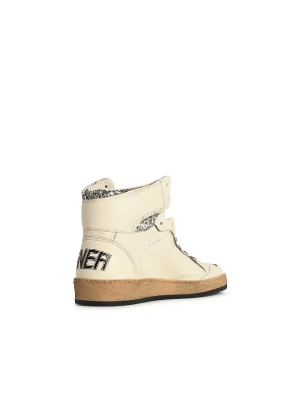 GOLDEN GOOSE Sky Star Leather High Top Sneakers