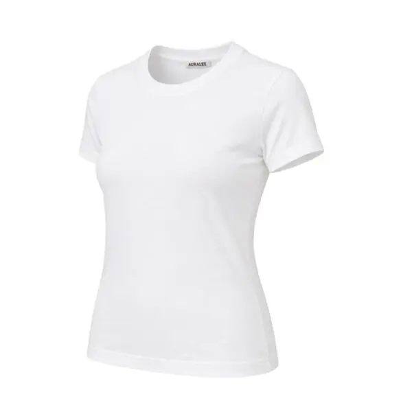 Auralee Brushed Organic Cotton Jersey T-shirt - White