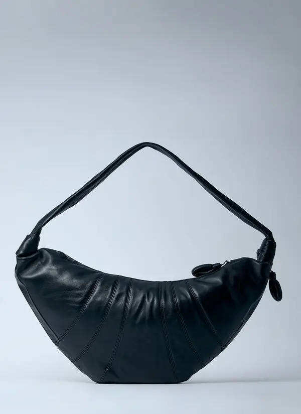 LEMAIRE Large Croissant Shoulder Bag - Black
