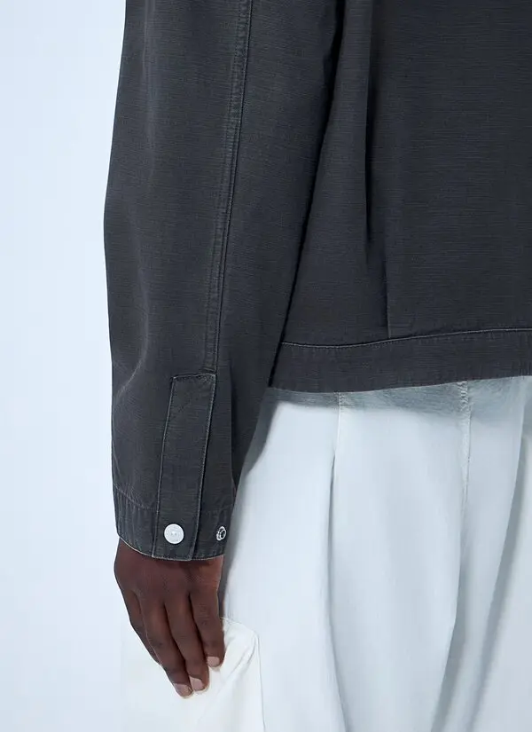 Stone Island Zip-front Cotton Jacket - Gray