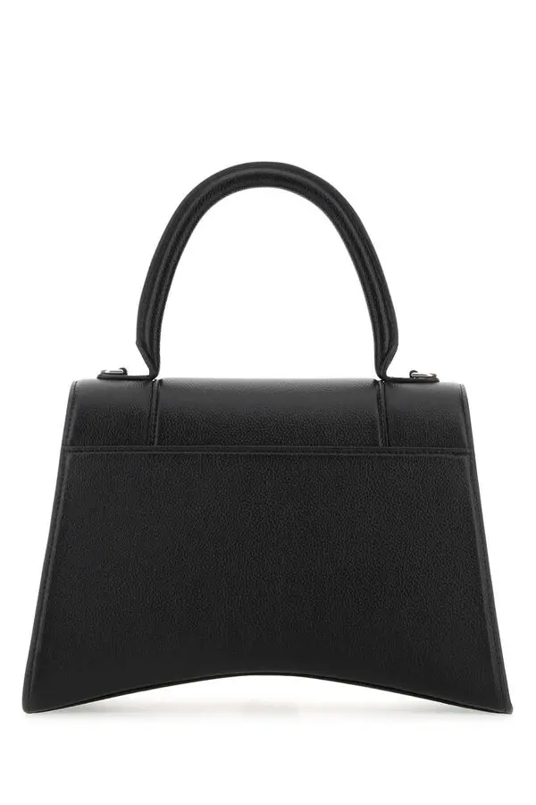 Balenciaga Leather Hourglass Handbag - Black