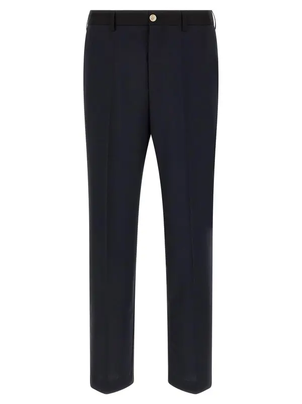 Marni Tropical Wool Straight Leg Pants - Blue
