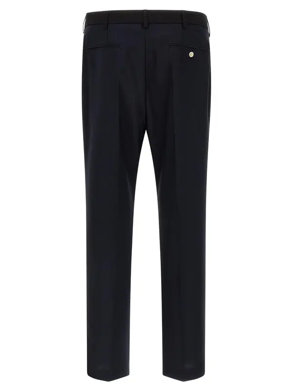Marni Tropical Wool Straight Leg Pants - Blue