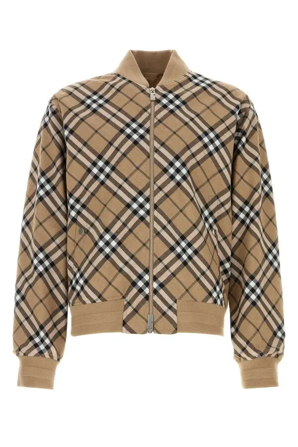 Burberry Embroidered Polyester Blend Bomber Jacket - Multicolor
