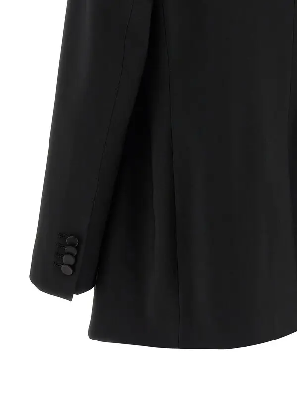Tagliatore Clarita Tuxedo Dress In Super 120's Virgin Wool