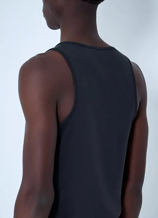 LEMAIRE Cotton Jersey Sleeveless Tank Top - Black