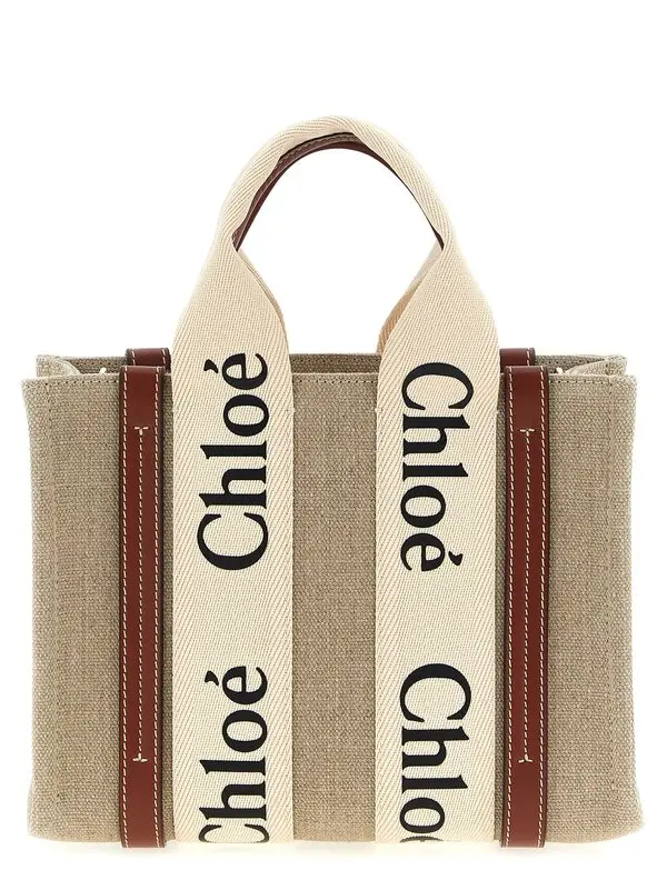 Chloé Woody Small Shopping Bag - Brown