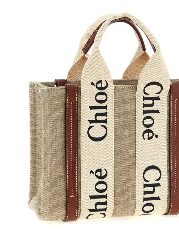 Chloé Woody Small Shopping Bag - Brown