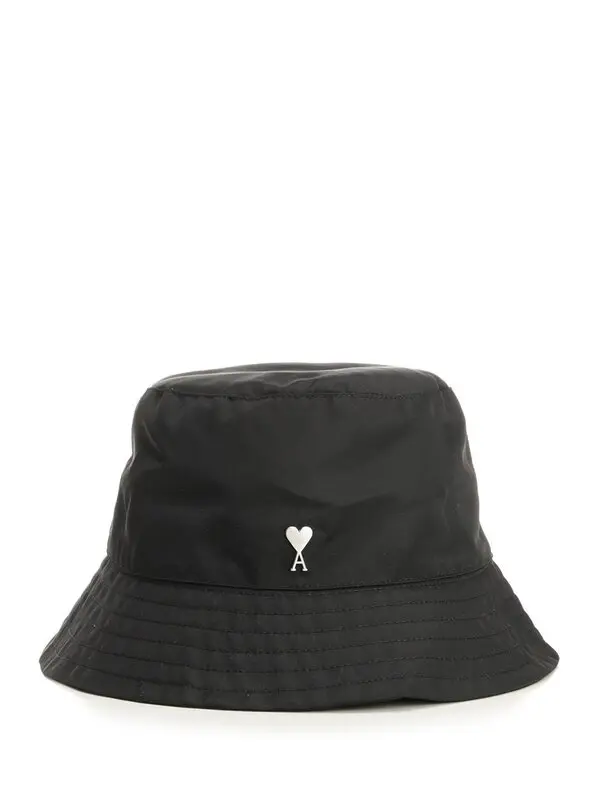 Ami De Coeur Stud Bucket Hat - Black