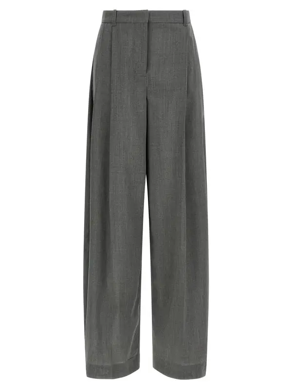 Jacquemus Le Pantalon D'homme Wide-leg Wool Trousers - Gray