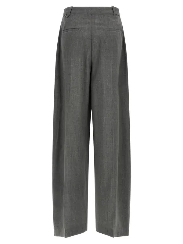 Jacquemus Le Pantalon D'homme Wide-leg Wool Trousers - Gray
