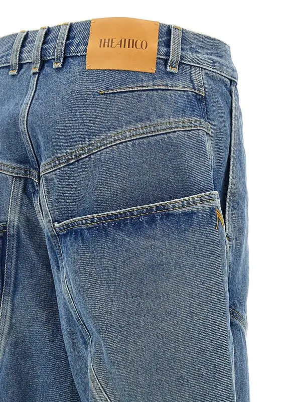 Attico Maxi Pocket Wide Leg Jeans