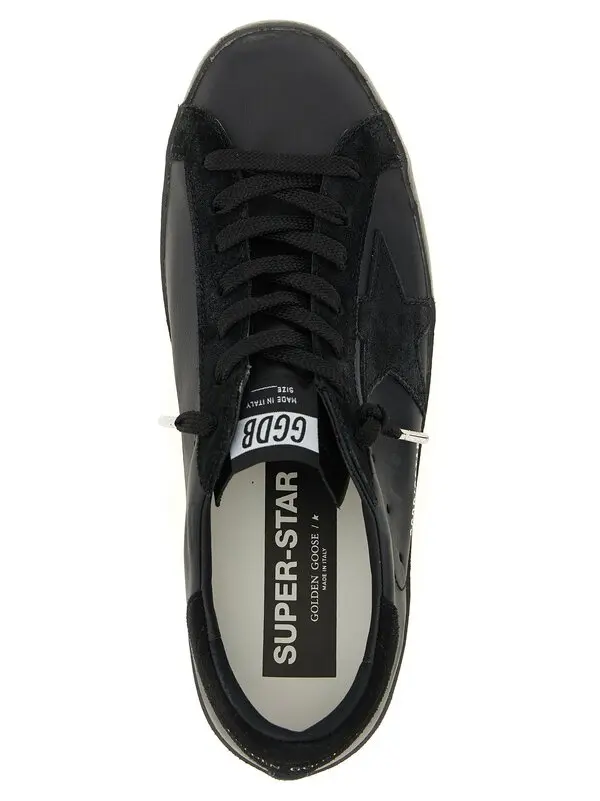 GOLDEN GOOSE Super-star Sneakers Leather With Star Detail - Black