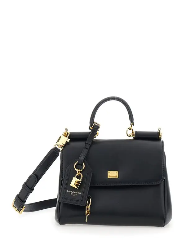 Dolce & Gabbana My Sicily Piccola" Leather Handbag With Padlock Detail
