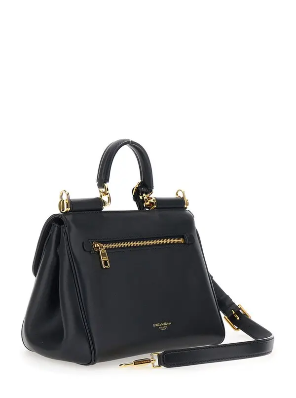 Dolce & Gabbana My Sicily Piccola" Leather Handbag With Padlock Detail
