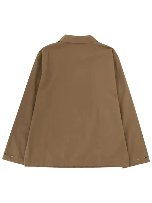 A.p.c. Embroidered Logo Casual Jacket - Brown