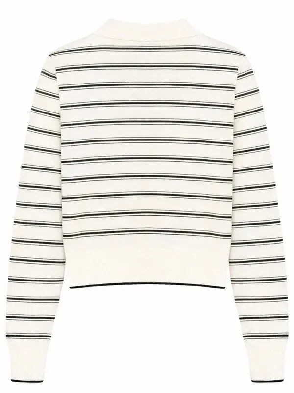 A.p.c. Striped Polo Collar Cardigan - Multicolor