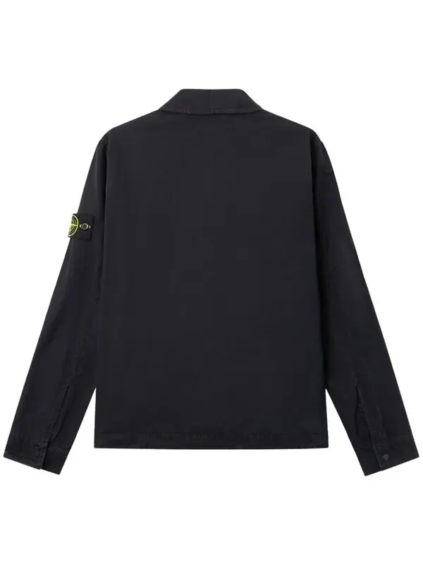 Stone Island Cotton Overshirt - Black