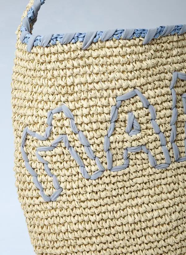 Marni Woven Raffia Hobo Bag