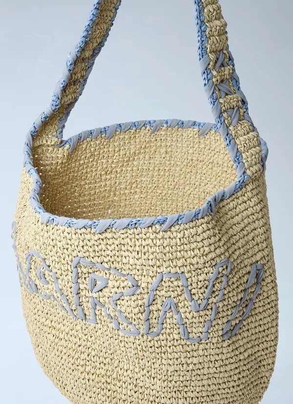 Marni Woven Raffia Hobo Bag