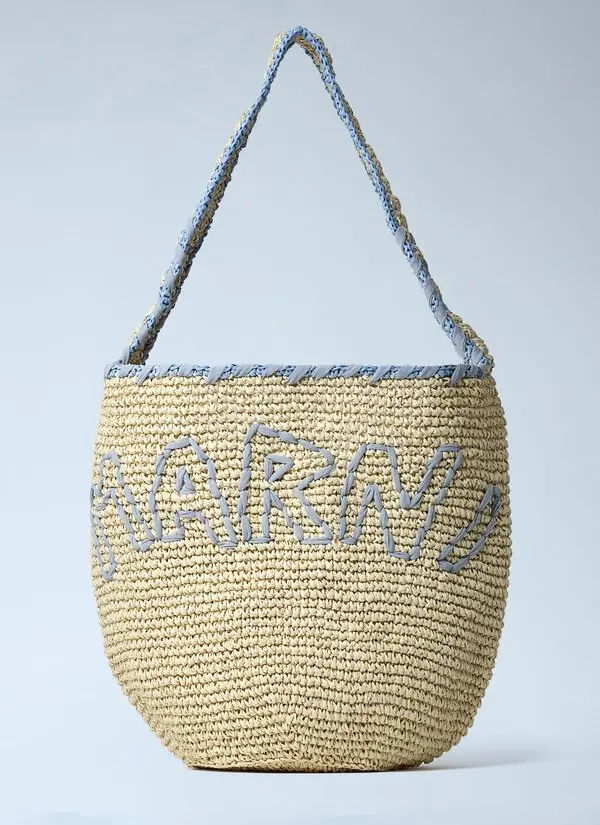 Marni Woven Raffia Hobo Bag - Multicolor