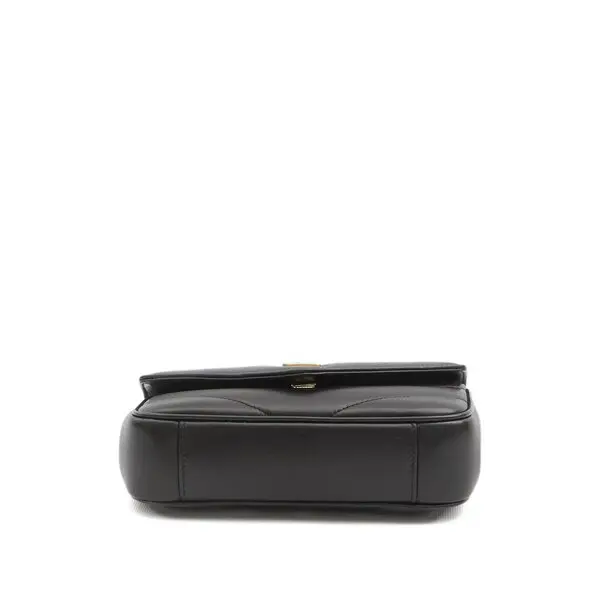 Saint Laurent Chevron Design Lambskin Satchel Bag