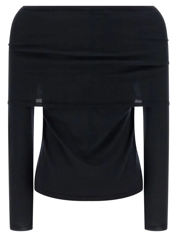 Max Mara Mxmfaretra Boat Neck Cashmere Sweater - Blue