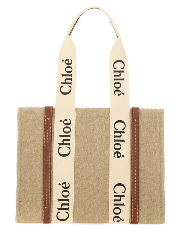 Chloé Woody Tote Bag - Cream
