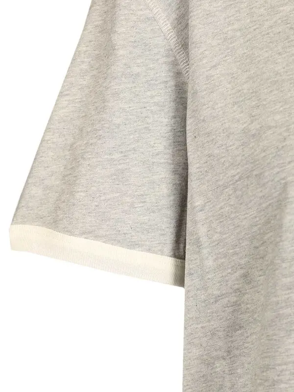 AMI Paris Short Sleeve T-shirt With Knitted Patch