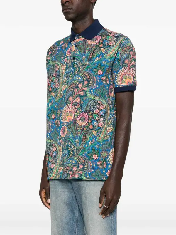 Etro Paisley Print Polo