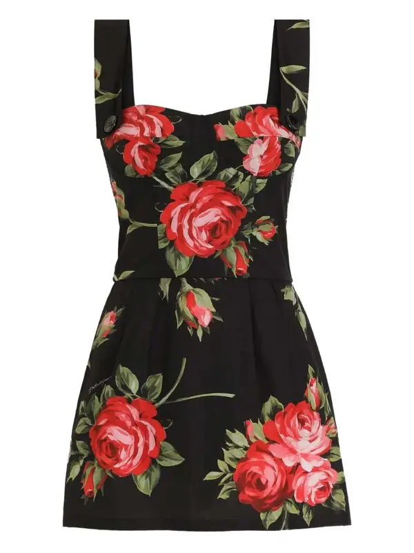 Dolce & Gabbana Short Floral Dress - Multicolor