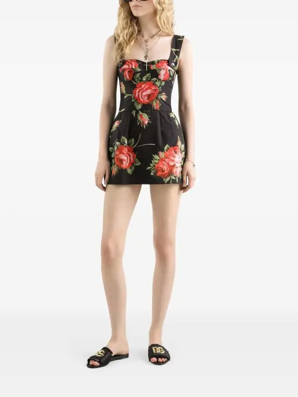 Dolce & Gabbana Short Floral Dress - Multicolor