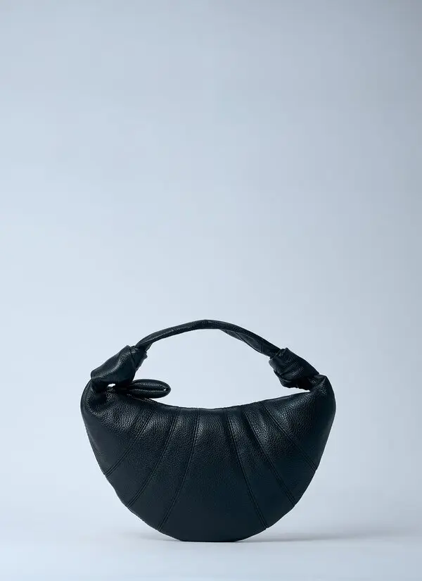 LEMAIRE Mini Fortune Croissant Handbag - Black