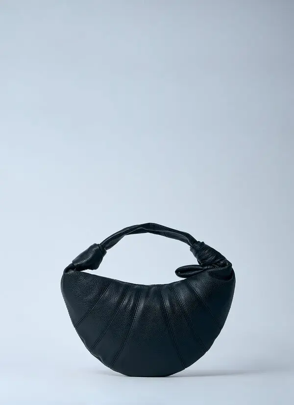 LEMAIRE Mini Fortune Croissant Handbag - Black