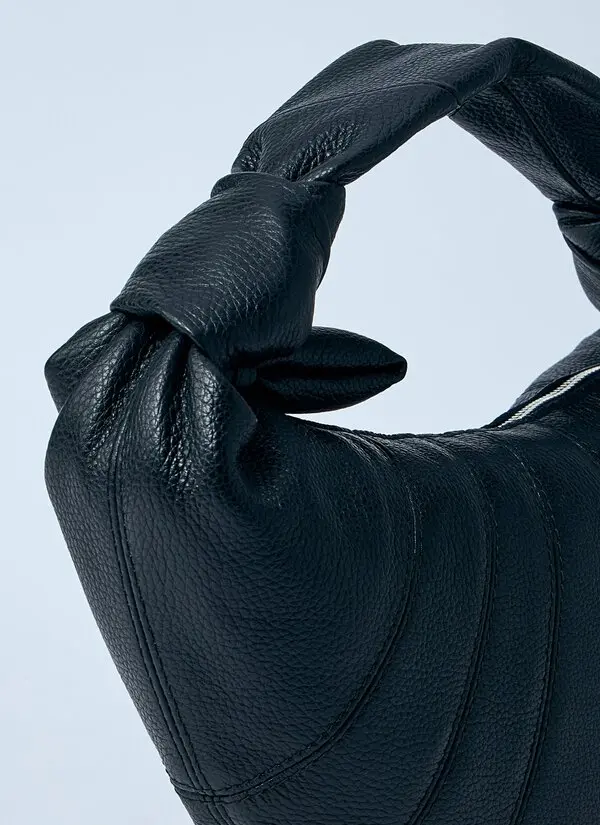 LEMAIRE Mini Fortune Croissant Handbag - Black