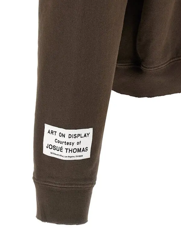 GALLERY DEPT. French Logo Painted Hoodie - Brown