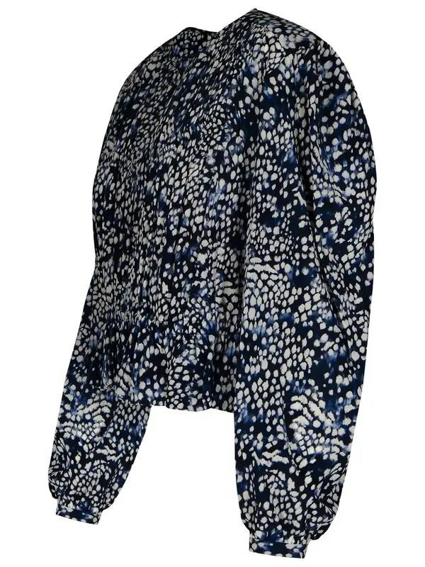 Isabel Marant Étoile Gelina Silk Blend Blouse - Blue