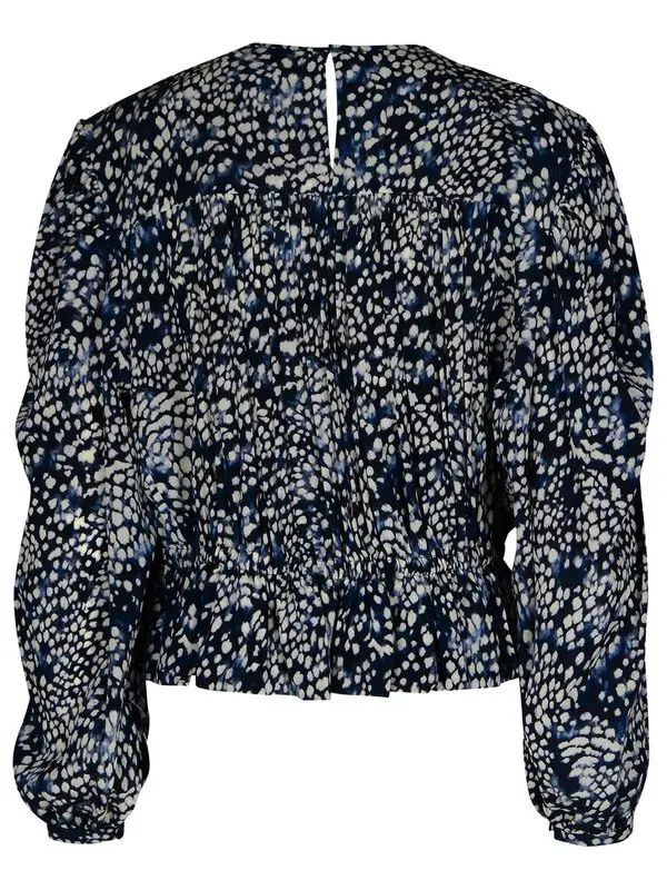 Isabel Marant Étoile Gelina Silk Blend Blouse - Blue