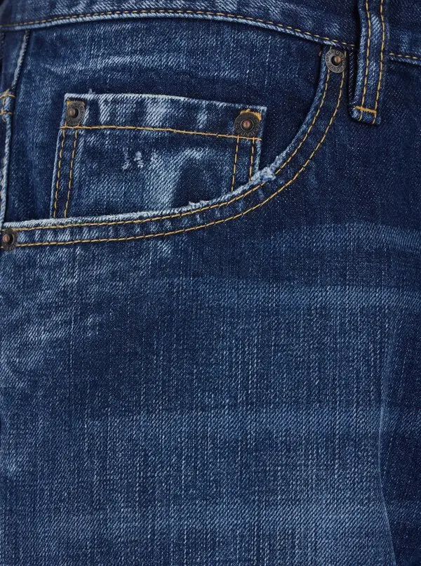 Dsquared2 Denim Jeans With Rear Logo Patch - Multicolor